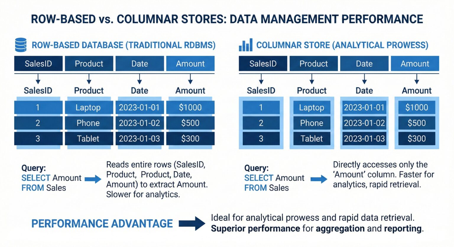 Columnar Databases vs Row-based Databases | ClickHouse
